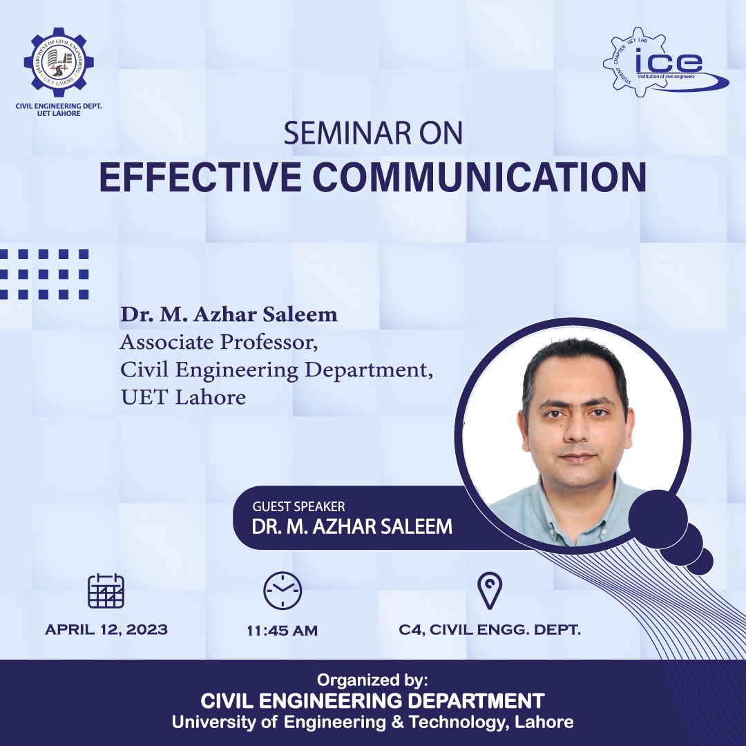 Seminar on Effective Communication – Department of Civil Engineering