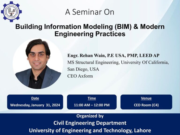 Seminar on Building Information Modeling (BIM) & Modern Engineering ...